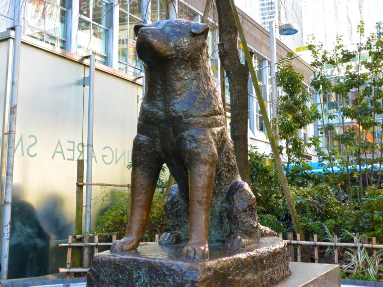 “The faithful dog,” Hachiko. A Shibuya symbol that continues to be ...