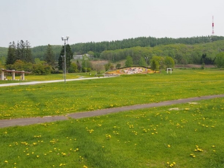 Enjoy the large panoramic view overlooking the Tokachigawa Onsen at the ...