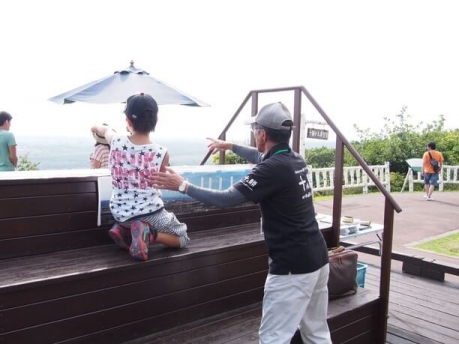 Enjoy the large panoramic view overlooking the Tokachigawa Onsen at the ...